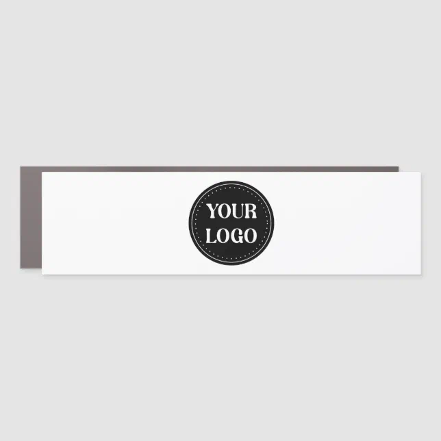 Stylish Black QR Code Design | Elegant Brand Car Magnet | Zazzle