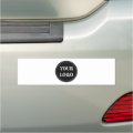 Stylish Black QR Code Design | Elegant Brand Car Magnet | Zazzle
