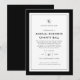 Stylish Black & White Custom Logo Business Event Invitation | Zazzle