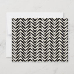 Stylish Black White Line Art Personalized Name Note Card | Zazzle