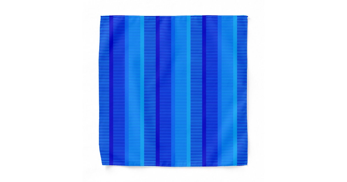 Stylish BLUE Stripes Bandana | Zazzle