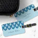 Stylish Blue Teardrop Geometric Travel Tag | Zazzle