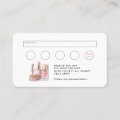 Stylish Blush Pink Beauty Aesthetics Loyalty & Business Card | Zazzle