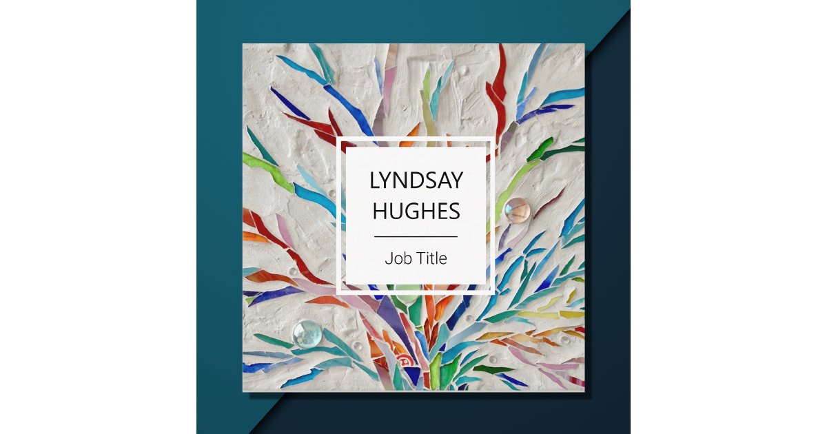 Stylish Botanical Your Job Title Business Card | Zazzle
