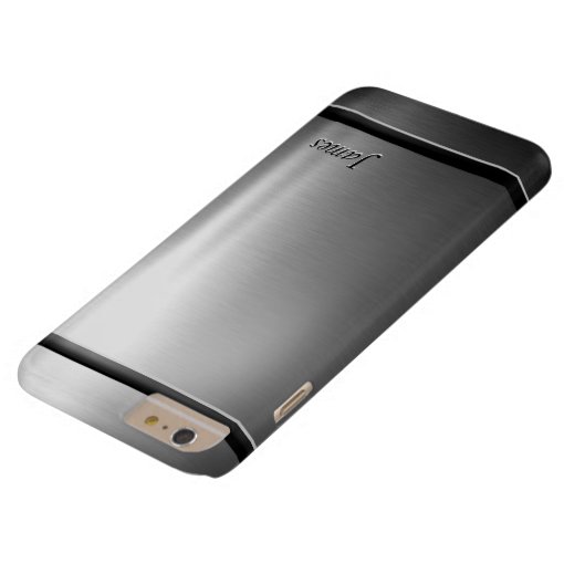 Stylish Brush Metal Stainless Steel Look Case-Mate iPhone Case | Zazzle
