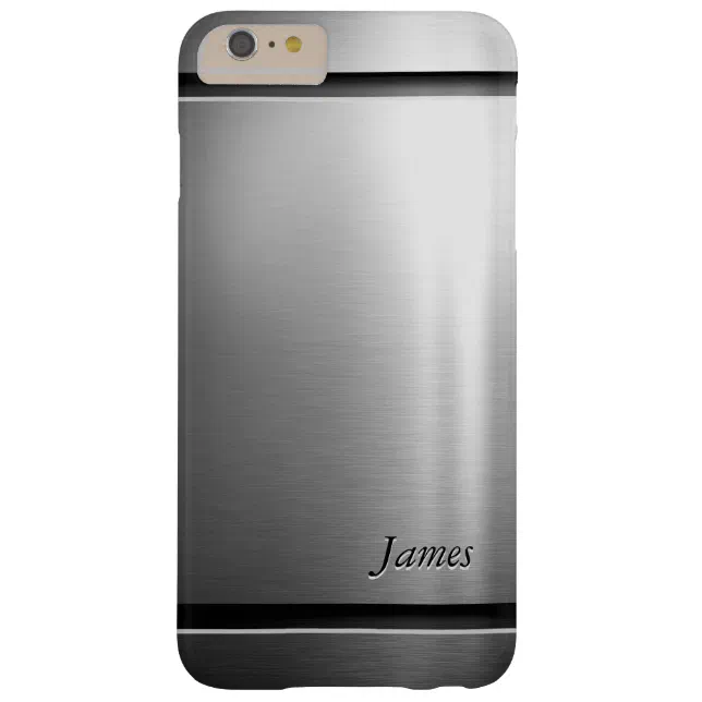 Stylish Brush Metal Stainless Steel Look Case-Mate iPhone Case | Zazzle