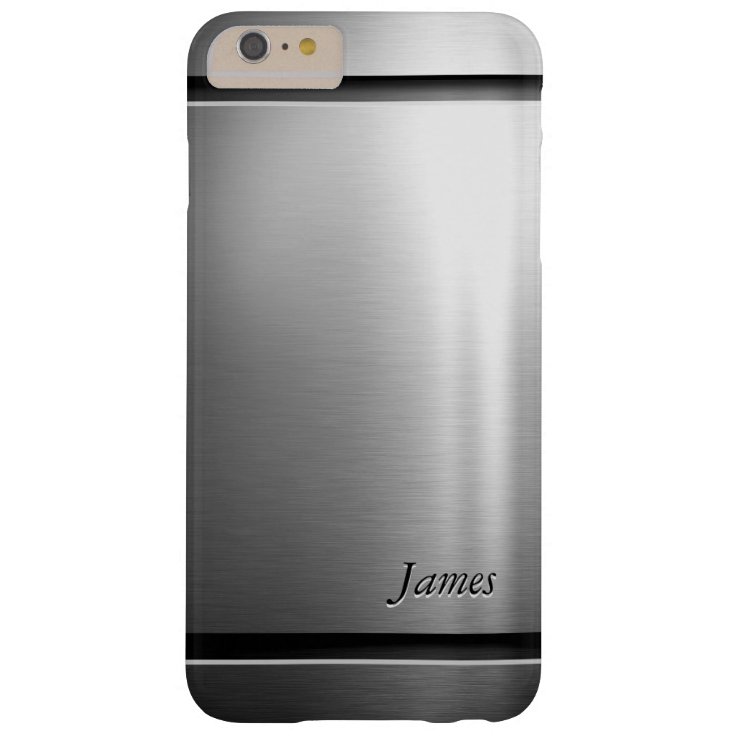Stylish Brush Metal Stainless Steel Look Case-Mate iPhone Case | Zazzle