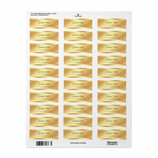 Stylish Calligraphy Script Name Gold Look Modern Label | Zazzle