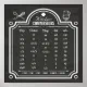 Stylish Chalkboard Kitchen Conversion Chart | Zazzle