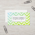 Stylish Chevron Business Card | Zazzle