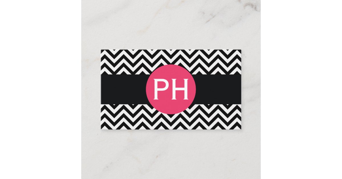 Stylish Chevron Pattern Business Card | Zazzle