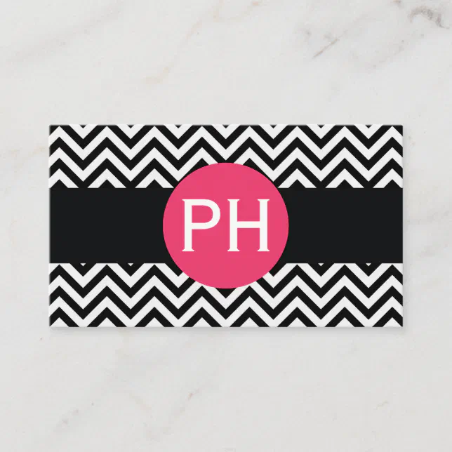 Stylish Chevron Pattern Business Card | Zazzle