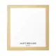 Stylish Chic Modern Gold Border Personalized Notepad | Zazzle
