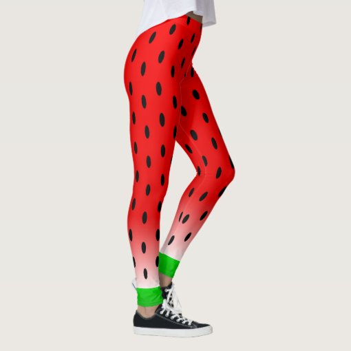 Stylish Cool Watermelon Design Leggings | Zazzle