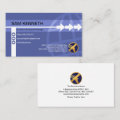 Stylish Creative Arrow Line Global Import Export Business Card | Zazzle