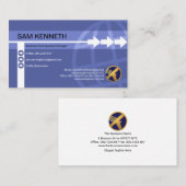 Stylish Creative Arrow Line Global Import Export Business Card | Zazzle