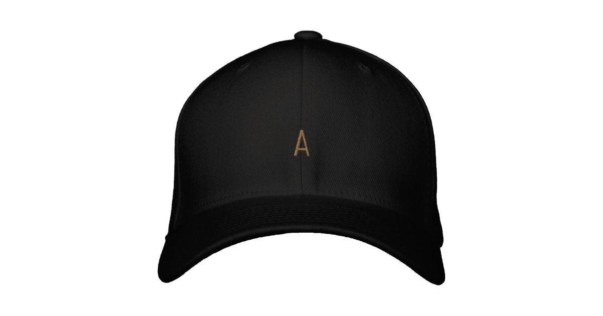 Stylish Custom "A" distinctive Monogram Wardrobe Embroidered Baseball ...