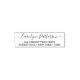 Stylish Custom Script Name & Address Pocket Stamp | Zazzle