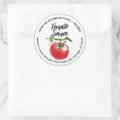 Stylish Custom Tomato Sauce Stickers for Canning | Zazzle