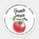 Stylish Custom Tomato Sauce Stickers for Canning | Zazzle