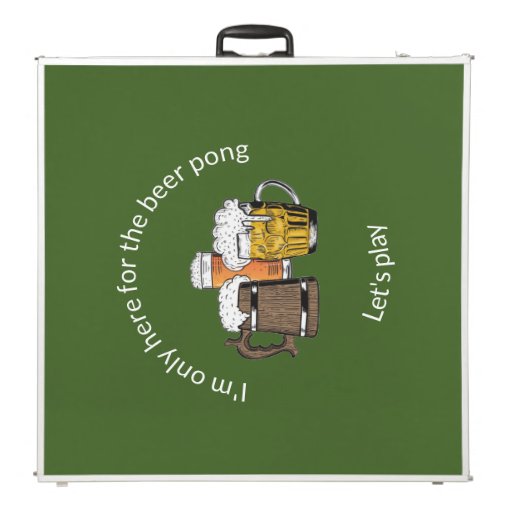 Stylish Customized Green Beer Pong Table | Zazzle