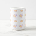 Stylish Cute Pink Sheep With Clouds Pattern Coffee Mug | Zazzle