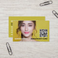 Stylish Dermatologist, Dermatology Clinic, QR Code Business Card | Zazzle