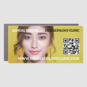 Stylish Dermatologist, Dermatology Clinic, QR Code Car Magnet | Zazzle