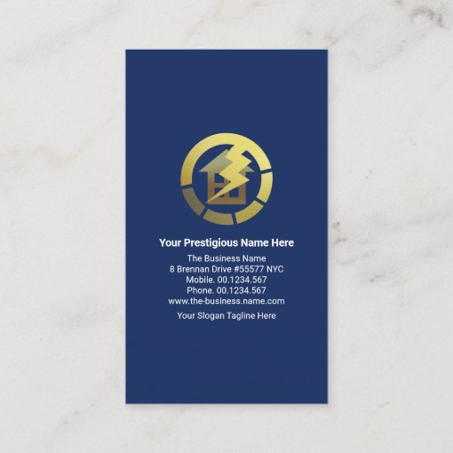 Stylish Electric Light Bulb Switch Circuit Business Card | Zazzle