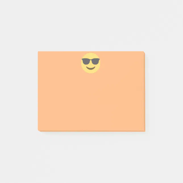 Stylish Emoji With Glasses Post-it Notes | Zazzle