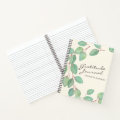 Stylish Eucalyptus Watercolor Custom Gratitude Notebook | Zazzle