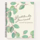 Stylish Eucalyptus Watercolor Custom Gratitude Notebook | Zazzle