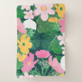 Stylish exotic floral and foliage design file folder | Zazzle