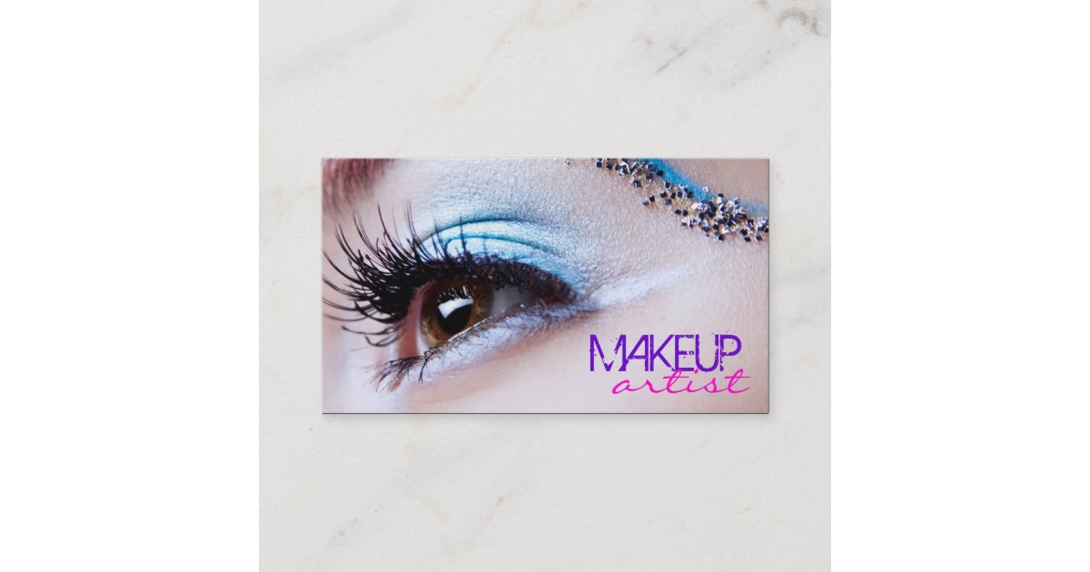 Stylish Eye Shadow - Makeup Artist Business Card | Zazzle
