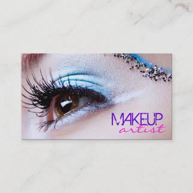 Stylish Eye Shadow - Makeup Artist Business Card | Zazzle
