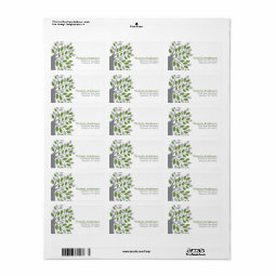 Stylish Fall Tree Return Address Labels. Label | Zazzle