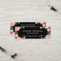 Stylish Floral Flowers Graduation Name Card | Zazzle