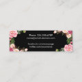 Stylish Floral Flowers Graduation Name Card | Zazzle