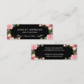 Stylish Floral Flowers Graduation Name Card | Zazzle