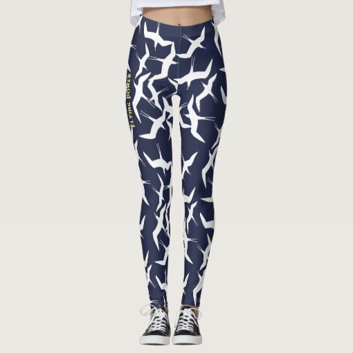 Stylish Flying Bird Power Leggings | Zazzle