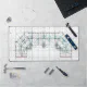 Stylish & Functional Blueprint Desk Mat | Zazzle