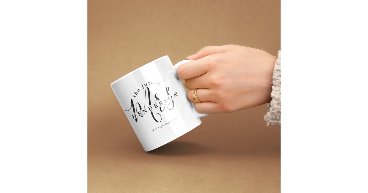 Stylish Future Mrs. Engagement Coffee Mug | Zazzle