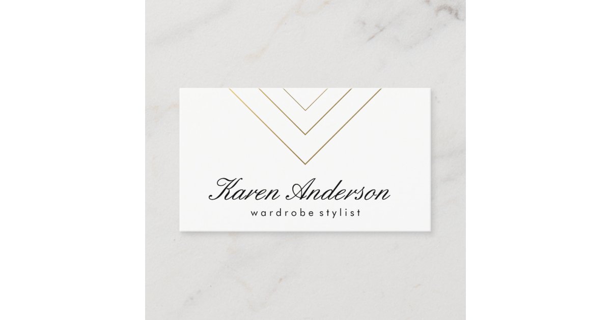 Stylish Gold Arrows Business Card | Zazzle