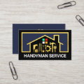Stylish Gold Handyman Tools Home Business Card | Zazzle