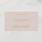 Stylish Gold Name Modern Simple Design Template Business Card | Zazzle