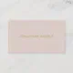 Stylish Gold Name Modern Simple Design Template Business Card | Zazzle