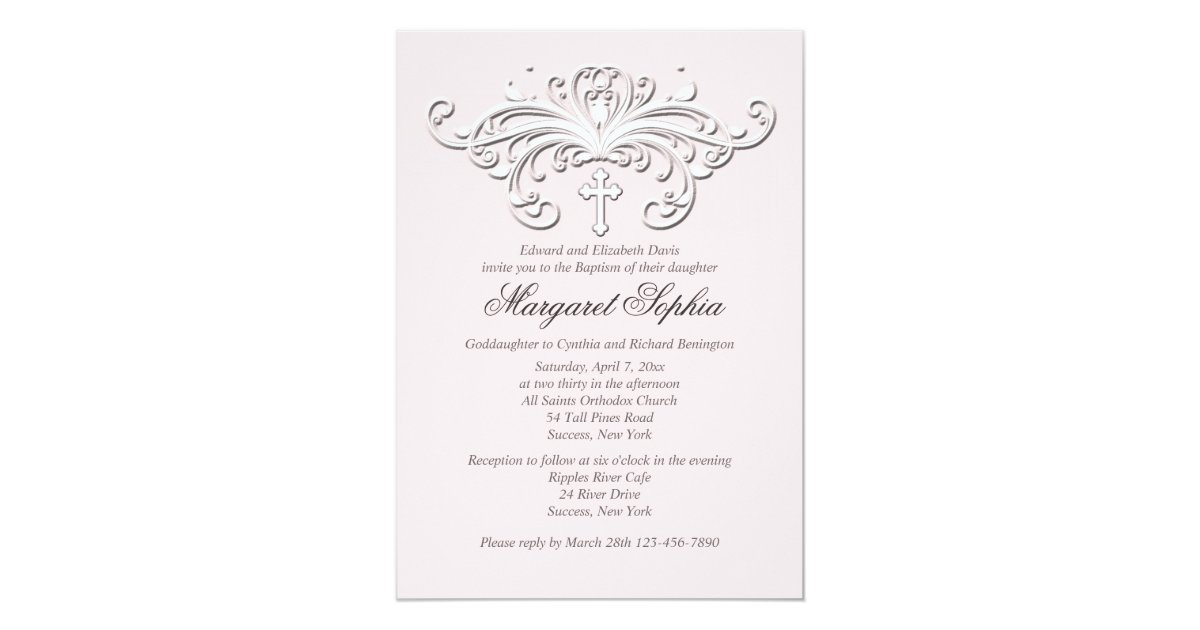 Stylish Grace Religious Occasion Invitation | Zazzle.com