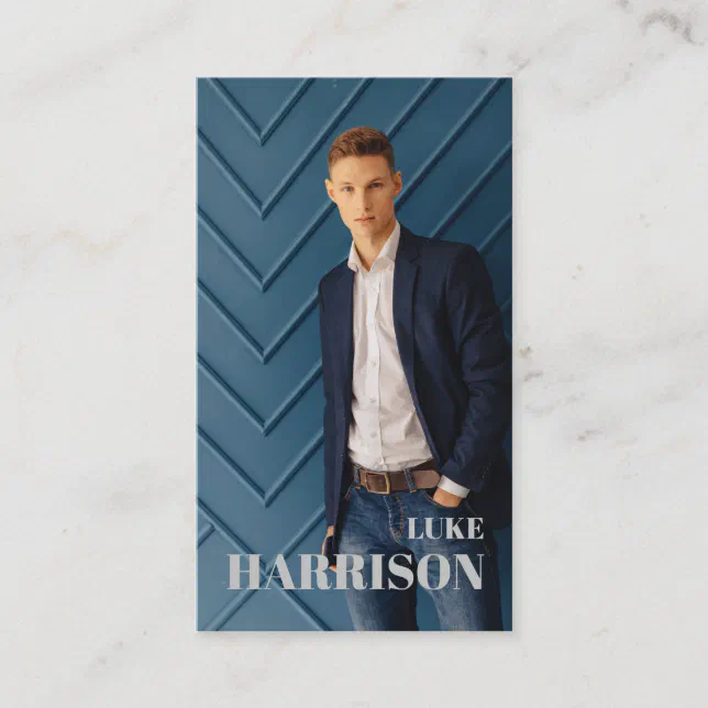 Stylish Grad Photo Name | Graduation Business Card | Zazzle