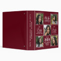 Stylish Graduate 5 Photo Scrapbook Graduation 3 Ring Binder | Zazzle