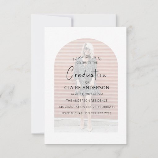 Stylish Graduation Party Invitation | Zazzle